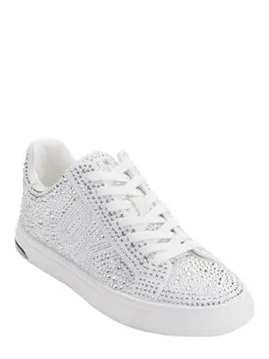 Dkny Embellished Low Top Sneaker - Bright White