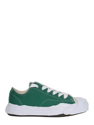 Mihara Yasuhiro Hank Og Sole Canvas Low-top Sneakers - Green