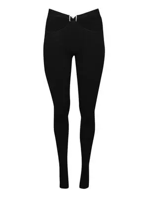 MUGLER M Cut Out Trousers - Black