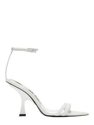 Attico Ester Leather Sandals - White