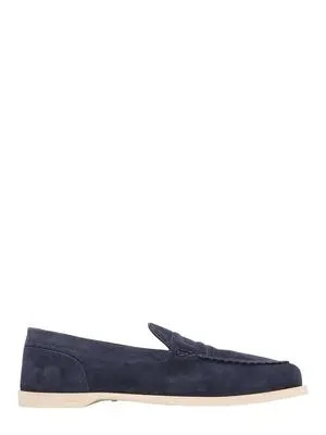 John Lobb Pace Suede Loafers - Navy
