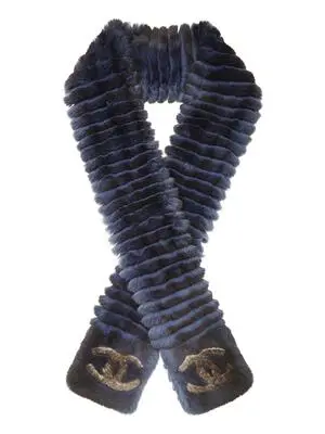Chanel Fur Muffler - Blue