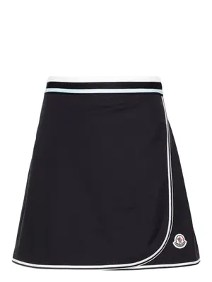 Moncler Logo-patch Wrap Skirt - Blue