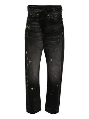 R13 Mid-rise Straight-leg Jeans - Black