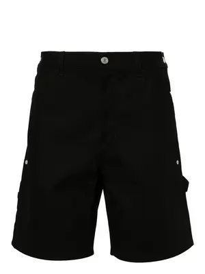 COURREGES Sailor Strap-detailed Denim Shorts - Black