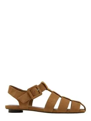Everlane Day Fisherman Sandal - Saddle Brown Suede