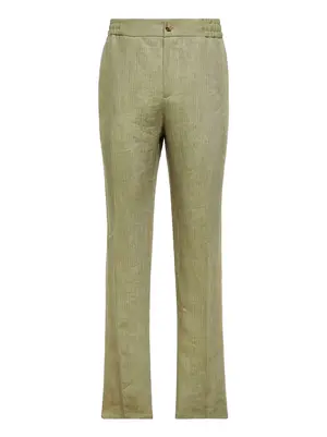 Etro Linen Straight Pants - Pink