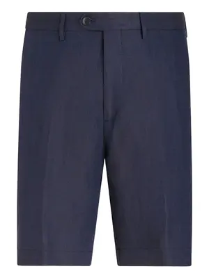 Etro Pressed-crease Bermuda Shorts - Blue