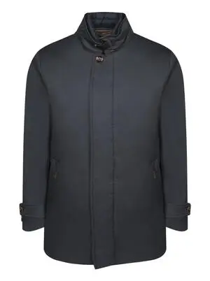 MOORER Padded Trequarti Coat - Blue