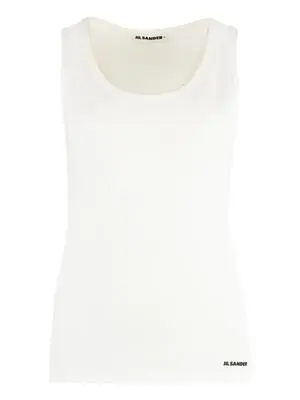 JIL SANDER Cotton Tank Top