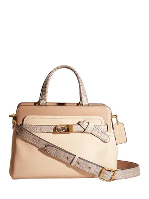 COACH® Tate Carryall 29 - Brass/ivory Multi