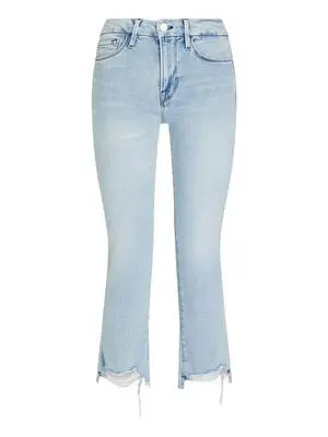 FRAME Le Crop Mini Boot Jeans - Light Blue