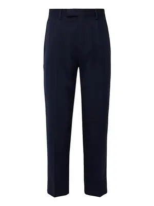Zegna Slim-fit Pleated Trousers - Blue
