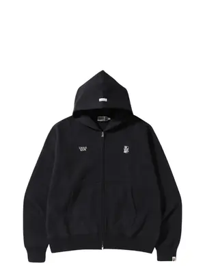 A BATHING APE Ursus Loose Fit Zip Up Hoodie - Black