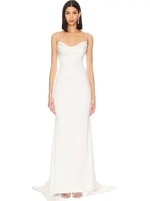 Katie May X Noel And Jean Claudia Gown - Off White