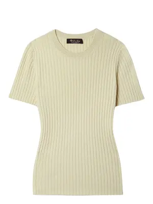 Loro Piana Ribbed Cashmere Sweater - Cream