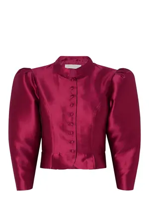 DESTREE Amoako Cropped Jacket Fuchsia