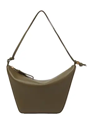 Loewe Hammock Mini Leather Shoulder Bag - Green