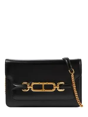 TOM FORD Small Leather Shoulder Bag - Black