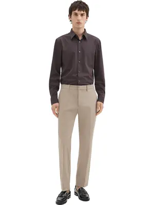 Theory Zaine Stretch Cotton Pant - Taupe