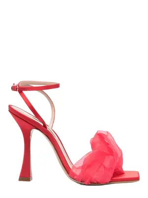 Casadei Geraldine Helen Satin Sandals - Red