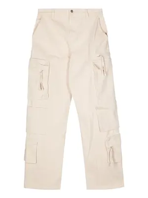 Axel Arigato Utility Mid-rise Wide-leg Jeans - Neutrals