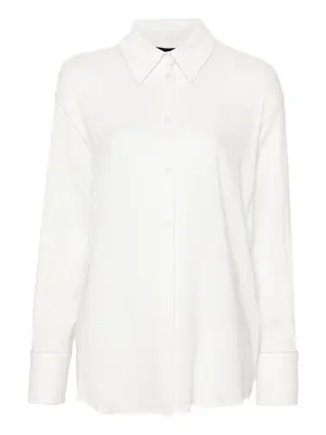 Fabiana Filippi Button-up Georgette Shirt - White