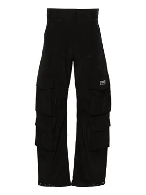 GOLDEN GOOSE Luther Wide-leg Cargo Trousers - Black