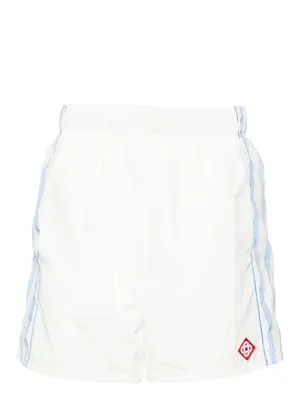 Casablanca Striped Track Shorts - White