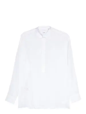 LARDINI Semi-sheer Cotton Shirt - White