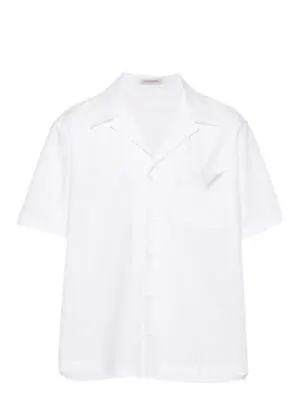Valentino Garavani V-logo Cotton Shirt - White
