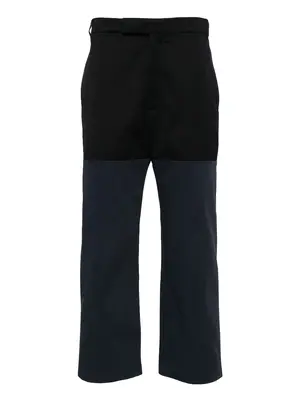 Thom Browne Unconstructed Combo Straight-leg Trousers - Blue