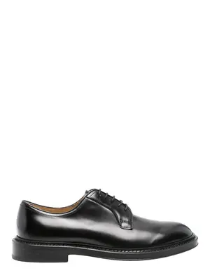 SCAROSSO Harry Leather Derby Shoes - Black