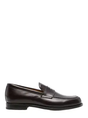 SCAROSSO Edward Leather Loafers - Red