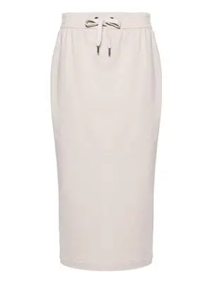 BRUNELLO CUCINELLI Brunello Cucinelli Stretch-Cotton Jersey Midi Skirt