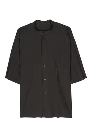 Issey Miyake Edge Pressed-crease Shirt - Grey