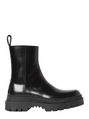 Bottega Veneta Leather Ankle Boots - Black