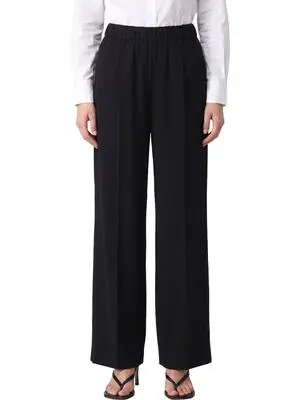 JIL SANDER Wide Leg Trousers - Black