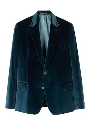 Paul Smith The Soho Tailored-fit Velvet Blazer - Blue
