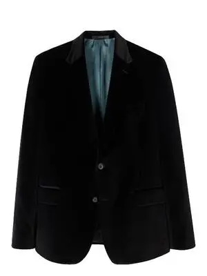Paul Smith Tailored-fit Velvet Blazer - Black