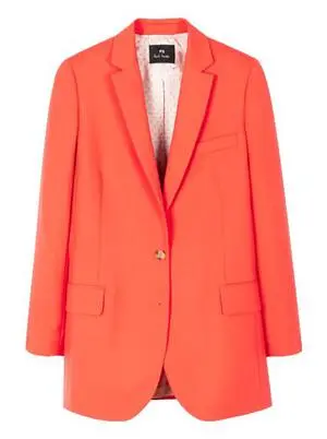 Paul Smith Hopsack Wool Blazer - Orange