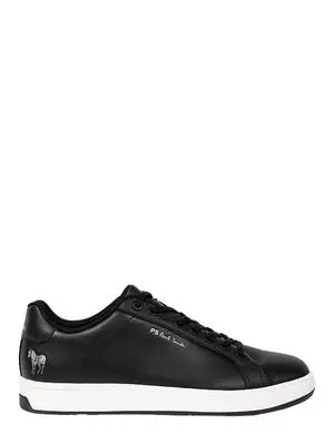 Paul Smith Leather 'albany' Sneakers - Black
