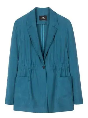 Paul Smith Elasticated Waist Blazer - Blue