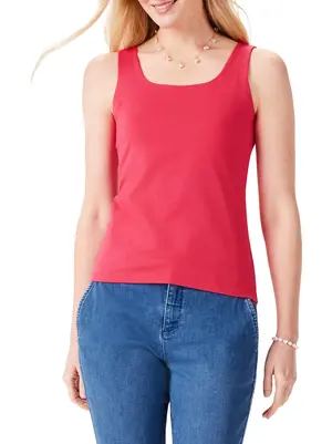 NIC+ZOE NIC+ZOE Perfect Tank Bright Rose