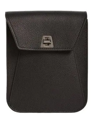 Akris Mini Anouk Leather Crossbody Bag - Black