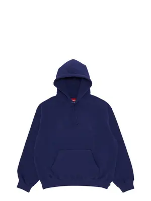 Supreme Satin Appliqué Hooded Sweatshirt - Blue