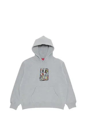 Supreme Neil Blender Mosaic Hooded Sweatshirt - Grey