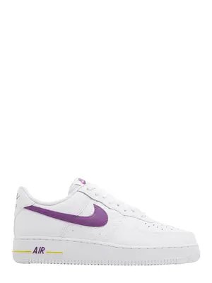 Nike Force 1 '07 Embossed Hoops Lakers Sneakers - White