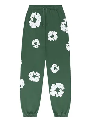 DENIM TEARS Cotton Wreath Sweatpants - Green