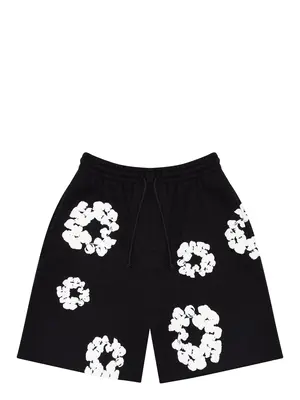 DENIM TEARS The Cotton Wreath Shorts - Black
